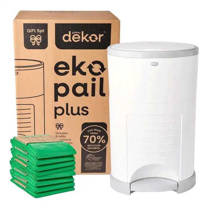 Eko Plus Diaper Pail Gift Set - White – Love Me Do Baby & Maternity